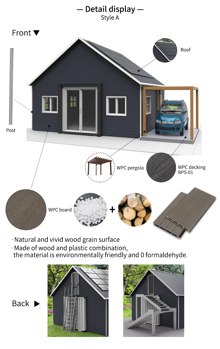 Garden Storage WPC Outdoor Shed with Window - MexyTech
